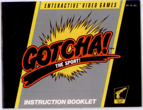 Manual Gotcha Sport Nintendo NES Instructions For Sale | DKOldies