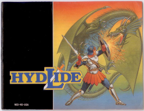 Manual Hydlide Nintendo NES Instructions For Sale | DKOldies