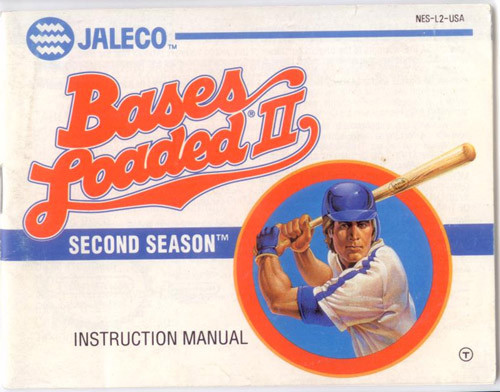 Manual Bases Loaded II 2 Nintendo NES Instructions For Sale | DKOldies