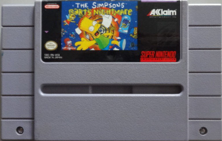 Simpsons Barts Nightmare Complete SNES Game For Sale | DKOldies