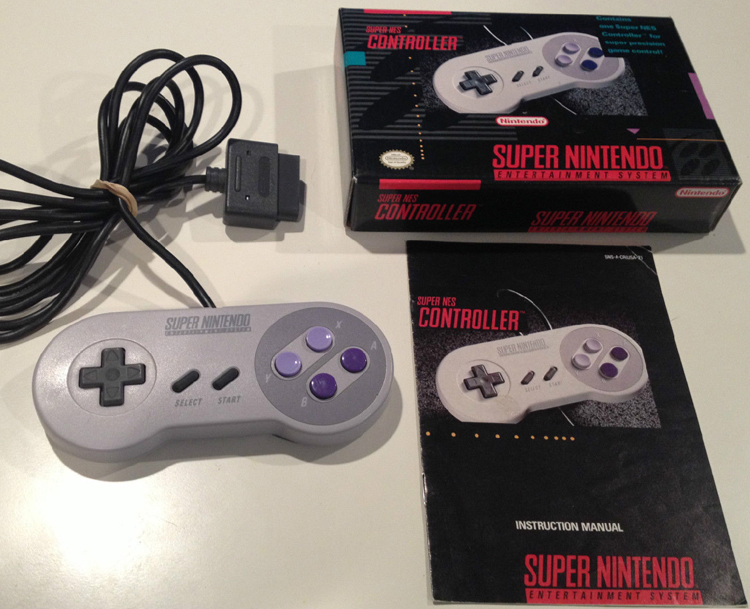 SNES Super Nintendo Original Controller Complete | DKOldies