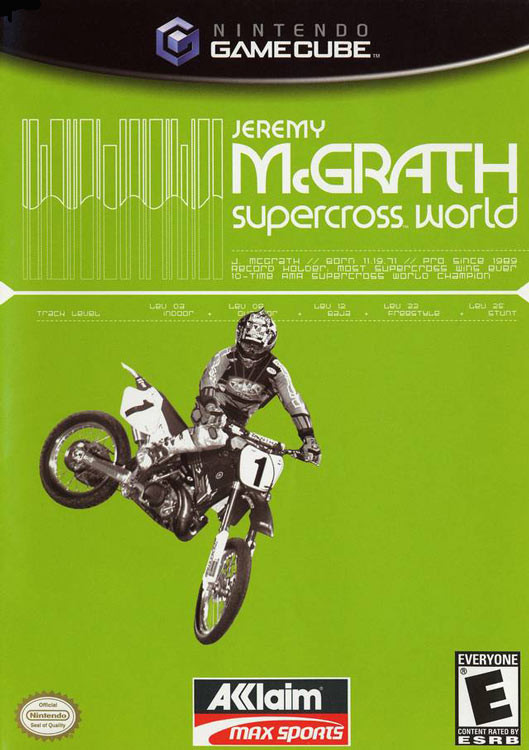 Jeremy McGrath Supercross World Nintendo GameCube Game For Sale