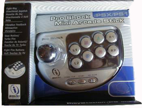 New Pro Shock Mini Arcade Stick Controller PS1 For Sale | DKOldies