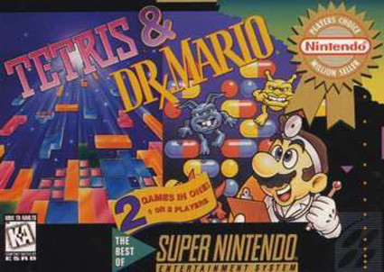 Tetris & Dr. Mario Complete Players Choice SNES Game For Sale