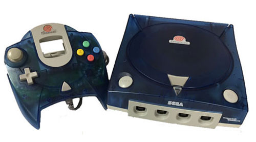 Sega Dreamcast Clear Blue System Pack For Sale | DKOldies
