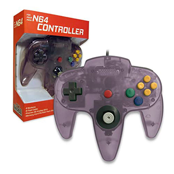 Nintendo 64 N64 New Replica Controller Clear Atomic Purple For Sale