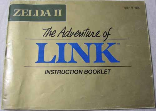 Manual Legend Zelda IIAdventure LinkGOLD Nintendo NES Sale