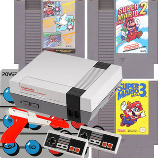 Original Nintendo NES Console Mario 123 Zap Bundle For Sale