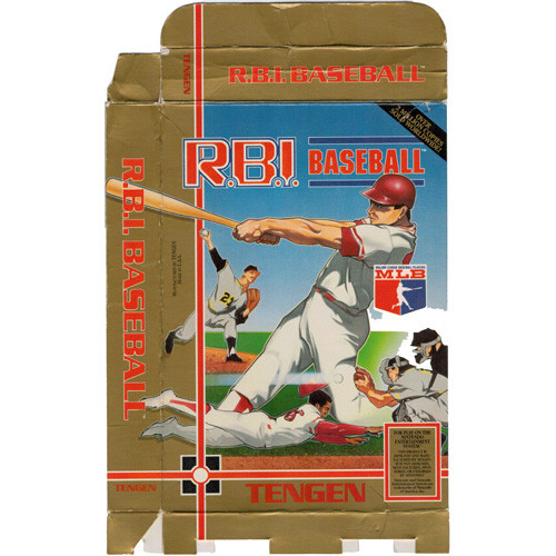 Nintendo NES Box for RBI Baseball R B I Tengen For Sale | DKOldies
