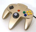 Gold Nintendo 64 Video Controller N64 For Sale | DKOldies