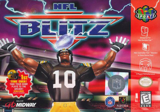 NFL Blitz PS1 Game For Sale | DKOldies