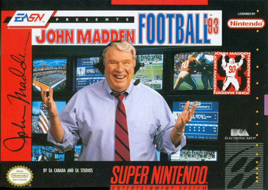 John Madden Football '93 Super Nintendo SNES Game For Sale | DKOldies