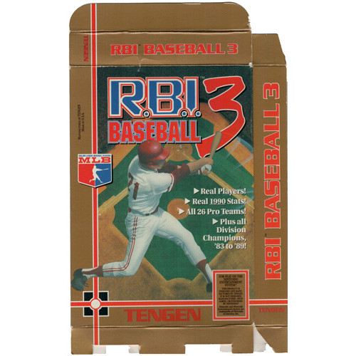 Nintendo NES Box for RBI Baseball 3 NES Game For Sale | DKOldies