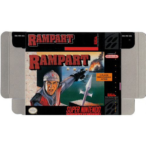 Rampart Super Nintendo SNES Box For Sale | DKOldies