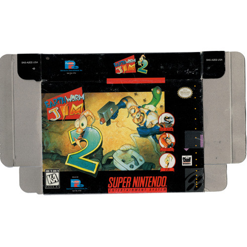 Earthworm Jim 2 Super Nintendo SNES Box For Sale | DKOldies