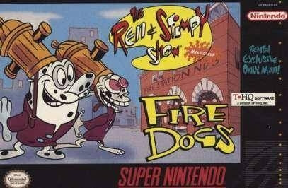 Ren & Stimpy Show Fire Dogs Super Nintendo SNES Game For Sale