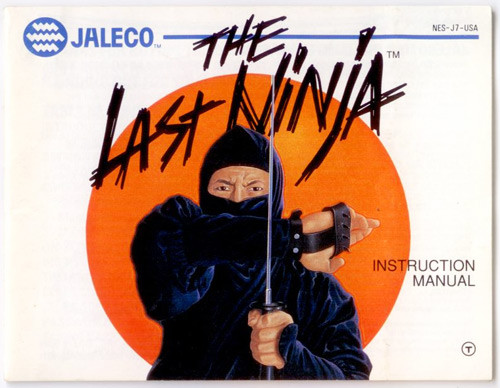 Manual Last Ninja Nintendo NES Instructions For Sale | DKOldies