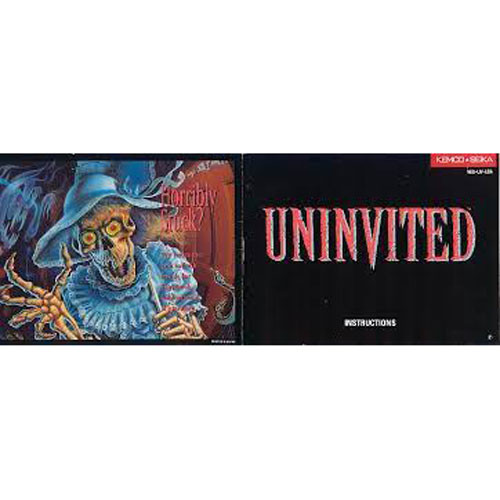 Manual Uninvited Nintendo NES Instructions For Sale | DKOldies