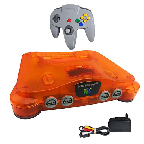 Fire Orange Nintendo 64 Original N64 System Console For Sale