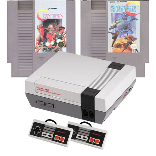 Original Nintendo NES Console w/ Contra Games, 2 Controlls