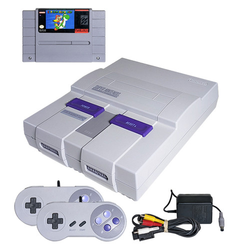 Super Nintendo Console Mario SNES Bundle Pak For Sale