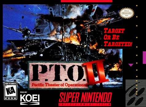 P.T.O. Pacific Theater of Operations II SNES Game Cartridge For Sale