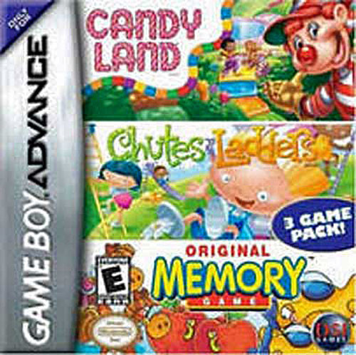 Candy Land/Chutes & Ladders/Memory GameBoy Advance GBA Game Nintendo