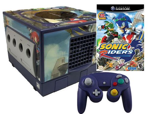Nintendo GameCube Sonic Riders Original System Console Bundle For Sale