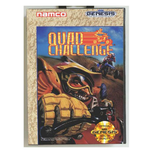 Complete Quad Challenge Sega Genesis Game Cartridge For Sale | DKOldies