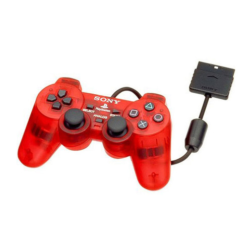 Original Clear Red Controller PS2 For Sale | DKOldies