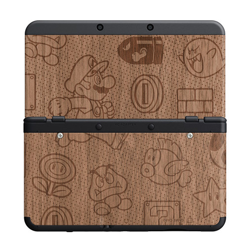 Nintendo 3DS Black Super Mario Wood Gen 2 For Sale | DKOldies