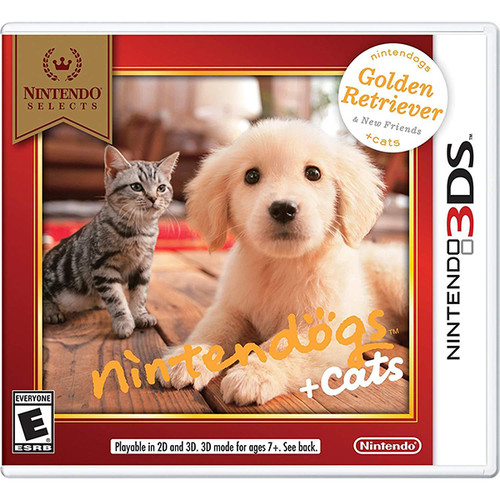 Nintendogs + Cats Golden Retriever & New Friends Nintendo 3DS Game For ...