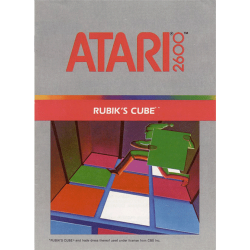 Rubik's Cube Atari 2600 game For Sale | DKOldies