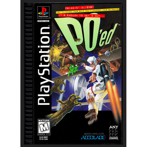 PO'ed Long Box PS1 Game For Sale | DKOldies