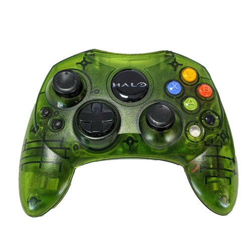 Xbox Original S Halo Green Controller For Sale | DKOldies