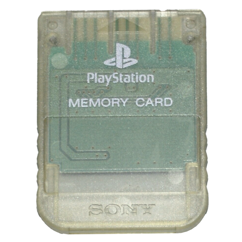 PS1 Original Memory Card Clear Playstation 1 For Sale | DKOldies