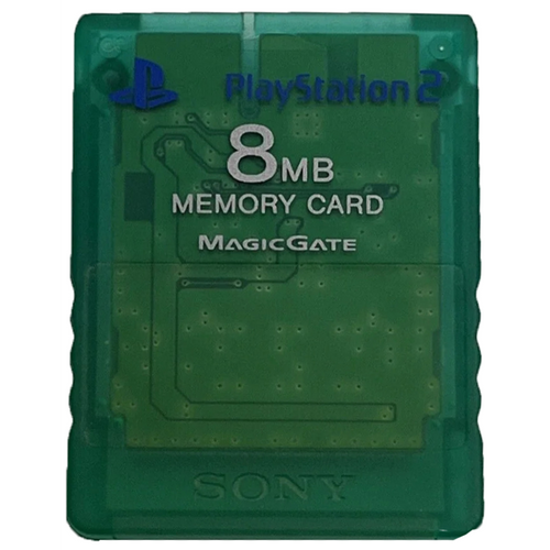 PS2 Original Memory Card 8mb Clear Green Playstation 2 PS3 For Sale ...