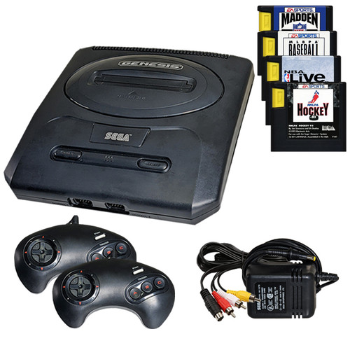 Original Sega Genesis II Game System Console 4 Sports For Sale | DKOldies