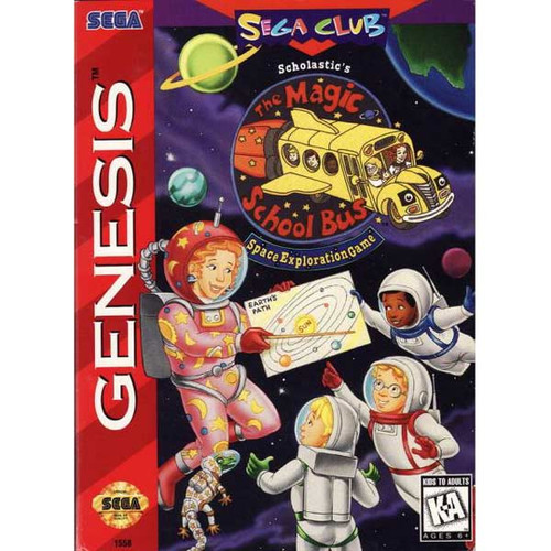 Complete Magic School Bus Space Exploration Game Genesis Game For Sale ...