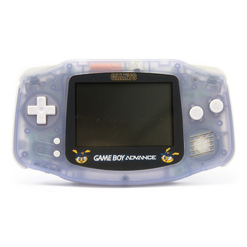 GameBoy Advance System Clear Glacier - Special Giants Edition For Sale ...