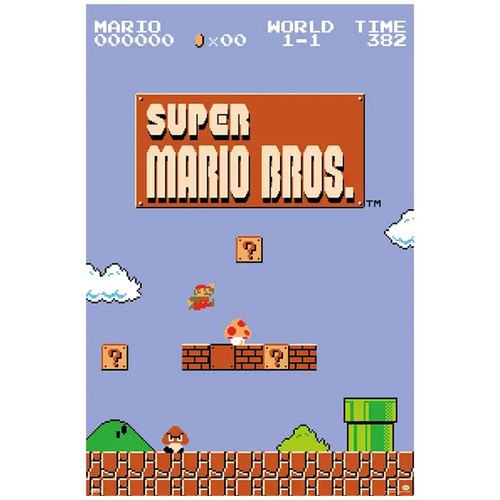 Super Mario Bros Level 1 Poster For Sale