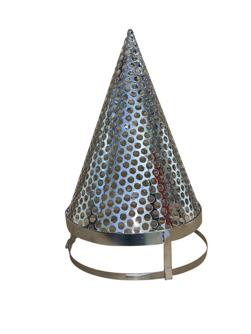 6-5/8", Bird Cone, Stainless Steel, Galvanized