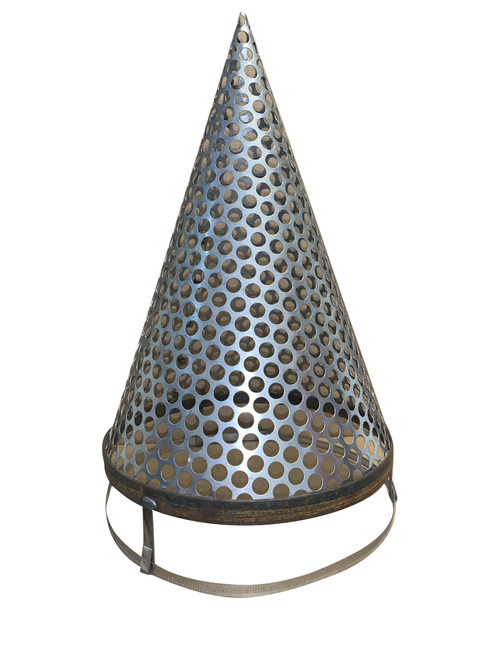 6-5/8", Bird Cone, Stainless Steel, Galvanized