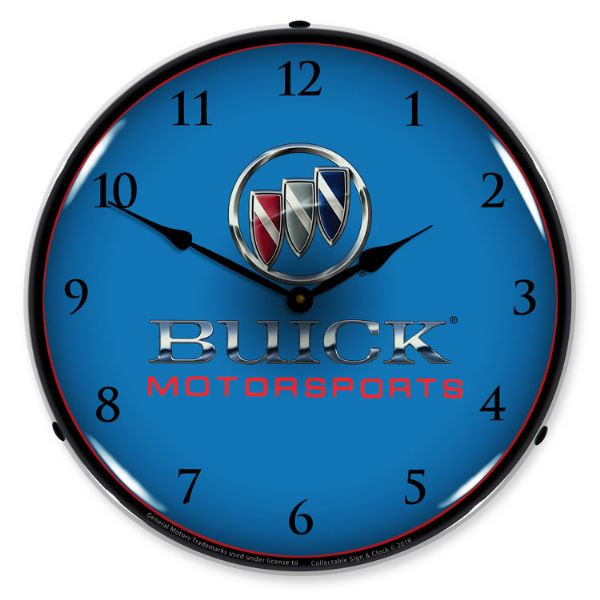 Buick Motorsports LED Backlit Clock | Auto Gear Direct