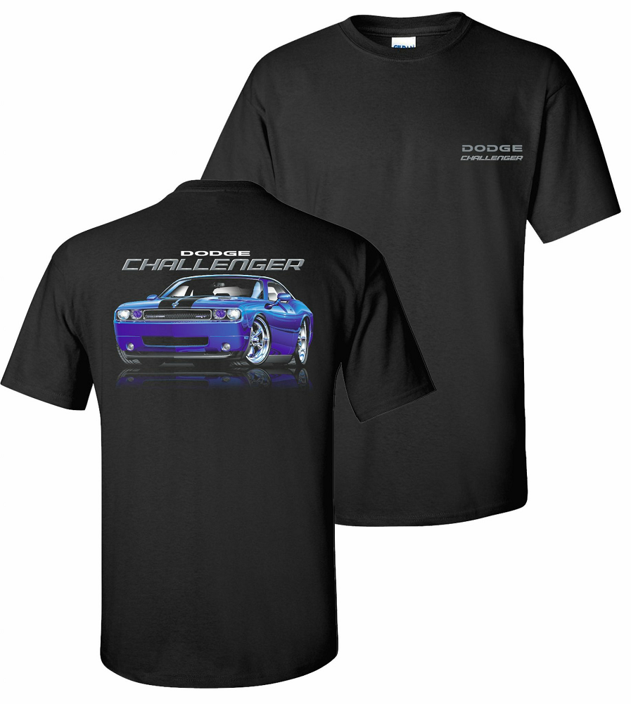 Dodge Challenger SRT Black Cotton T-Shirt | Auto Gear Direct