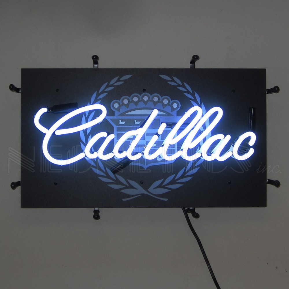 Small Cadillac Script Neon Sign | Auto Gear Direct