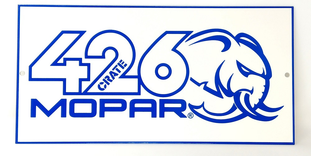 Mopar Hellephant 426 Emblem Metal Sign | Auto Gear Direct