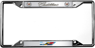 Cadillac V-Series Chrome License Plate Frame | Auto Gear Direct