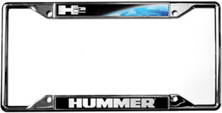 Hummer H2 Chrome License Plate Frame | Auto Gear Direct
