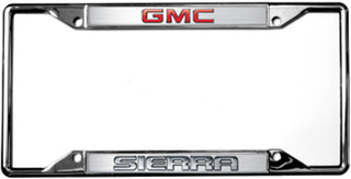 GMC Sierra Chrome License Plate Frame | Auto Gear Direct